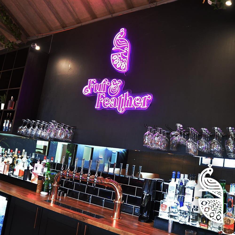 Fur & Feather Bar - Melton Mowbray logo design and branding