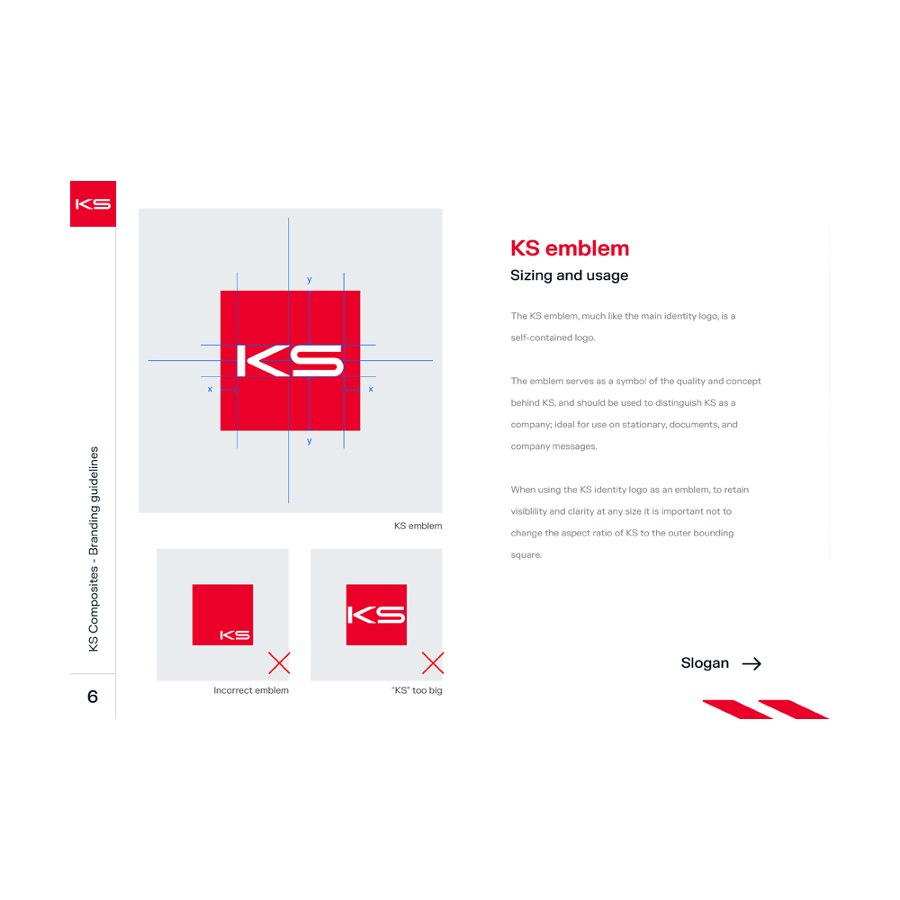 KS Composites - Logo and branding design, Melton Mowbray, Leicestershire